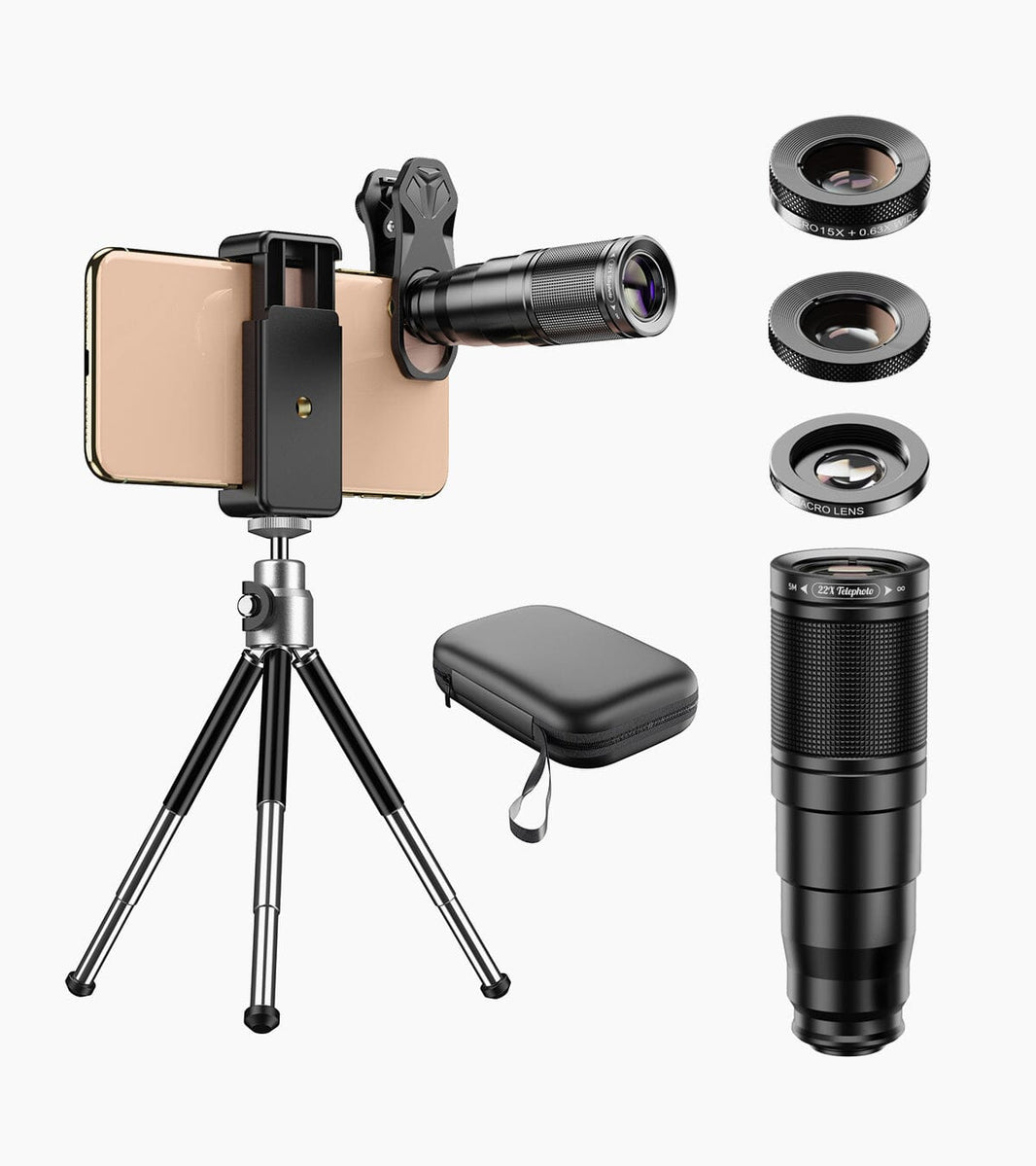 Mobile Phone Telephoto Zoom Lens Kit - Apexel