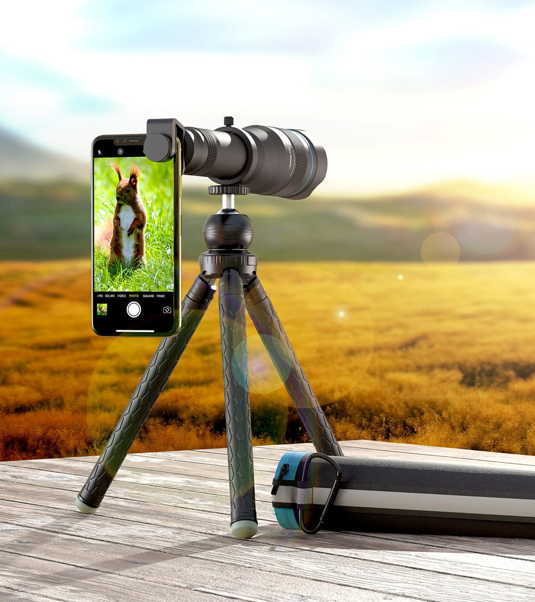 60X Hyper Zoom Mobile Camera Telephoto Lens Kit for Smartphone - Apexel