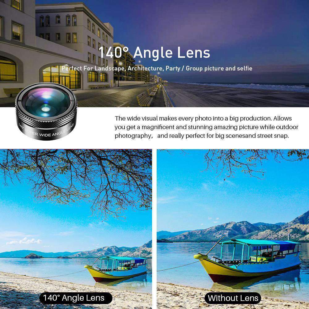 11 in 1 Cell Phone Camera Optical Filter Lens Kits With Clip - Apexel